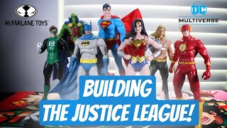 BUILDING THE JUSTICE LEAGUE! McFarlane Toys DC Multiverse #mcfarlanetoys #dcmultiverse #fyp #foryou
