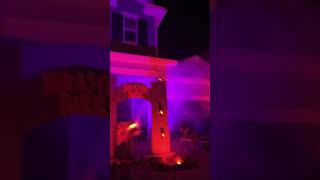 The Jurassic Park Halloween house Is selfie girls favorite house Jurassic Park theme decor