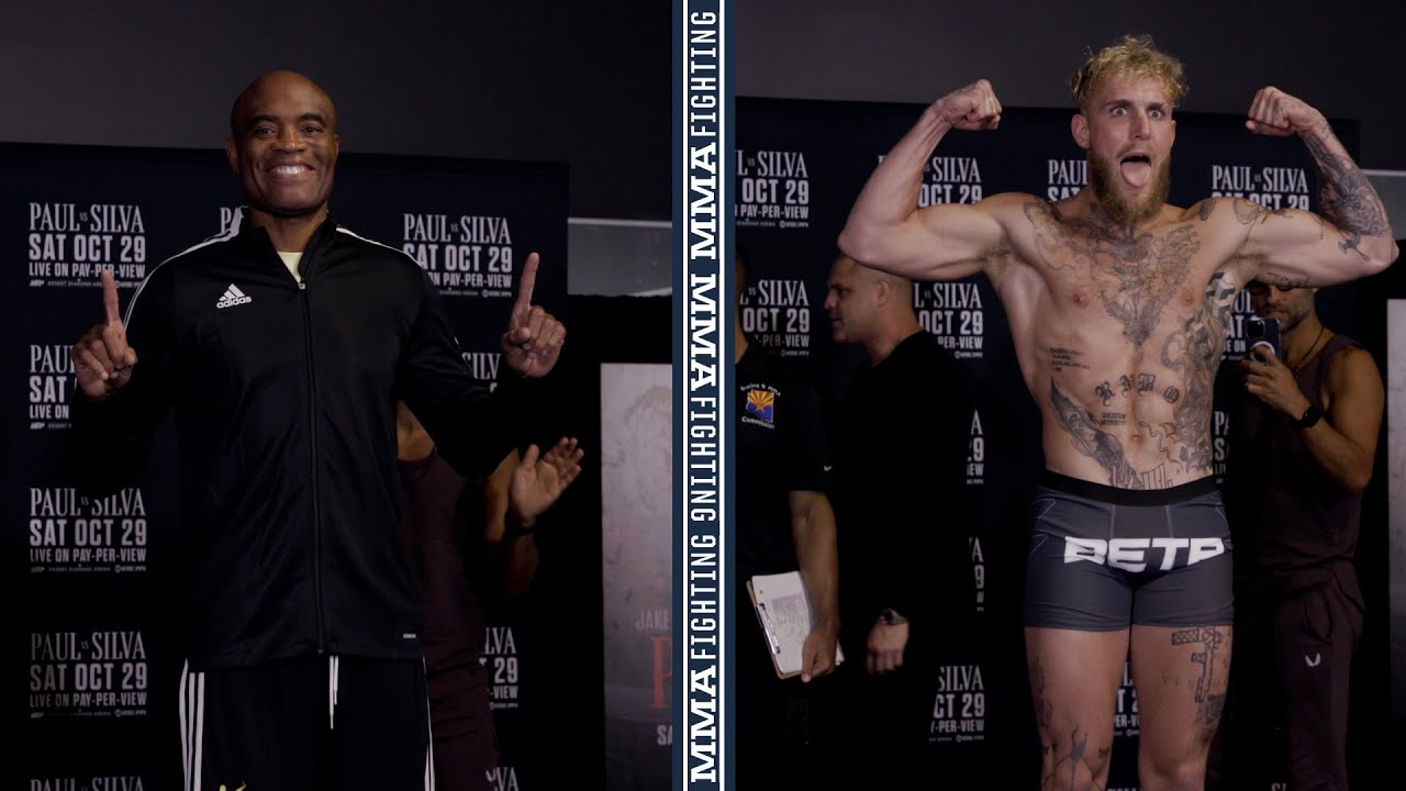 Paul vs. Silva weigh-in results: Jake Paul, Anderson Silva make weight for main event showdown ...