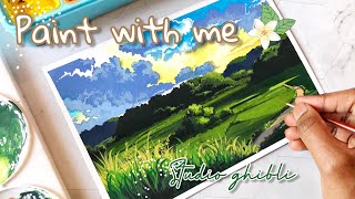 Paint with me / Studio Ghibli painting with Himi Jelly Gouache / My Neighbor Totoro ????✨
