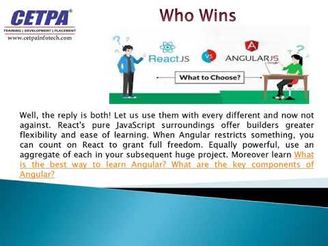 ReactJS Vs AngularJS – Which One Is Good To Learn? – Online Tech Training Courses