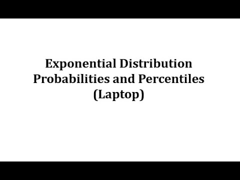 Exponential Distribution Probabilities and Percentiles (Laptop) | Math Help from Arithmetic ...