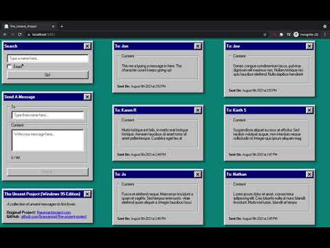 GitHub - brarsanmol/the-unsent-project: A re-creation of The Unsent Project with a Windows 95 ...