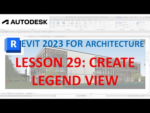 REVIT 2023 ARCHITECTURE: LESSON 29 – CREATE LEGEND VIEW | LEARNING WITH RICH