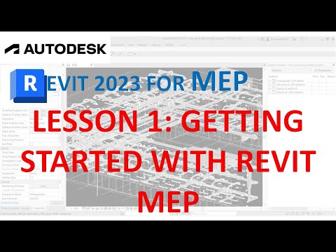REVIT 2023 FOR MEP – Lesson 1 Getting Started with an MEP Project | LEARNING WITH RICH