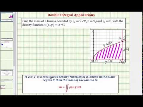 Double Integrals – Find the Mass of a Lamina Over a Region in the xy Plane | Math Help from ...