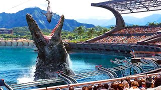 The Jurassic World Movies, but ONLY the Best DINOSAURS ⚡ 4K
