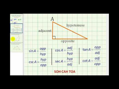 Example: Determine What Trig Function Related Specific Sides of a Right Triangle | Math Help ...