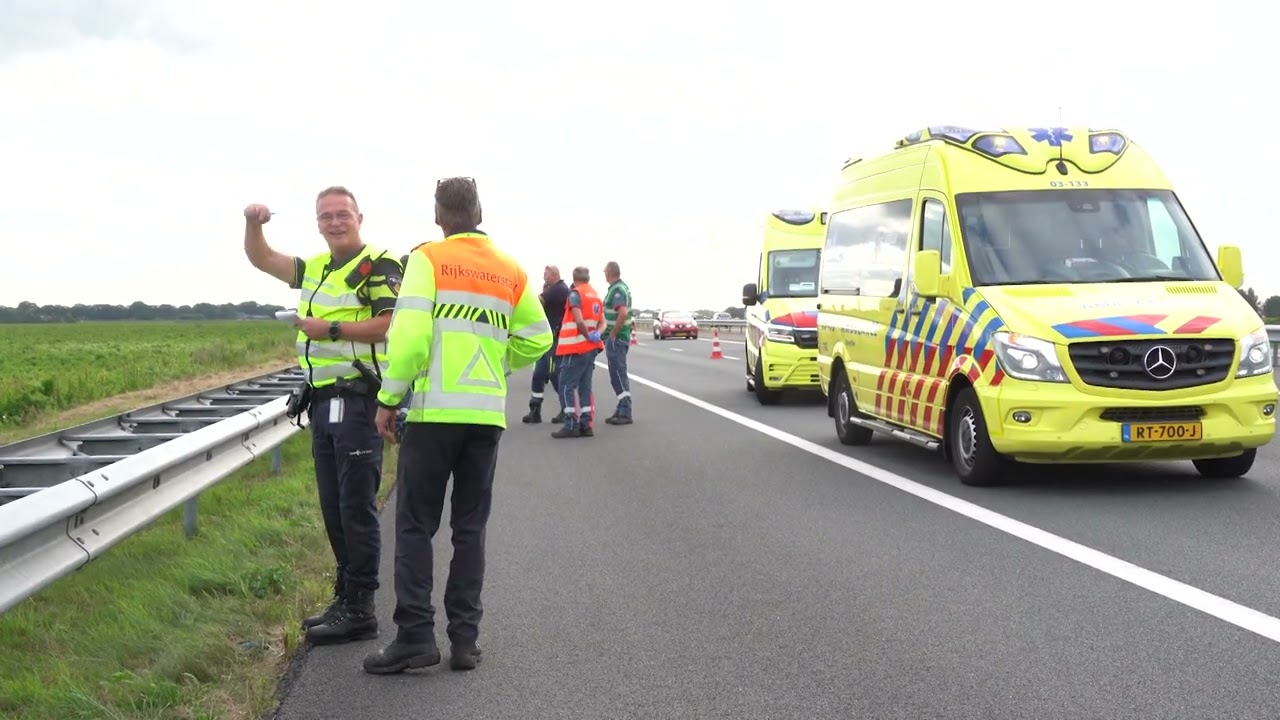 Vier gewonden na ongeval op A37 bij Erica(Video)