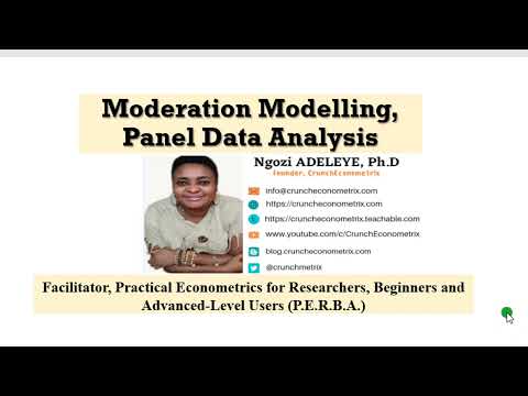 Stata16: Moderation Modelling using Panel Data, Part 1 – CrunchEconometrix Blog
