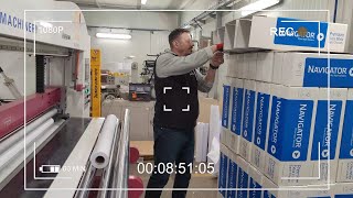 CAD Plotter Paper Roll Slitter Rewinder in EU Country - 2023