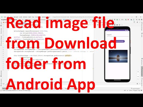 How to read an image file from Download folder and show it as bitmap in ImageView of your ...