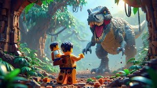 Survival in Lego Jurassic World Tyrannosaurus Rex - Lego Animation