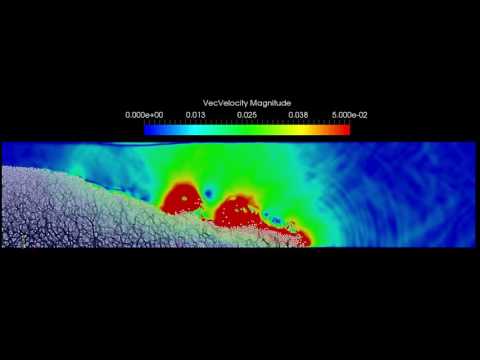 LBM-DEM simulation of granular column collapse – M2M