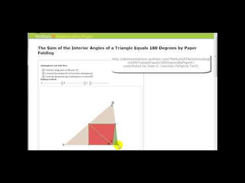 Animation: The Sum of the Interior Angles of a Triangle | Math Help ...