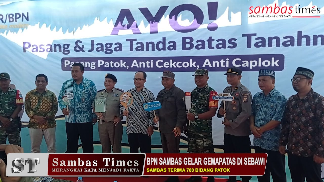 BPN Sambas Gelar GEMAPATAS di Sebawi - sambas times