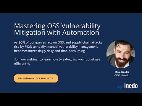 Mastering OSS Vulnerability Mitigation with Automation: Webinar Recap – Inedo Blog