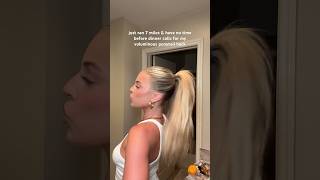 the only way to do a slick back ponytail!! #hairstyle #hairtutorial #ponytail #ponytailhack