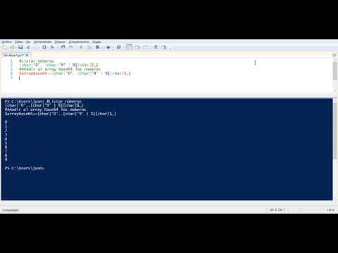 Ejercicio de PowerShell | Crear tabla de caracteres en Base64 – PowerShell