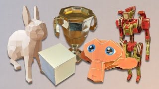 3D Paper Craft with a Cutting Plotter Machine - Xury Greer