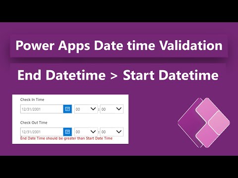 Power Apps – Datetime Validation – End Datetime greater than Start Datetime – Power Platform ...