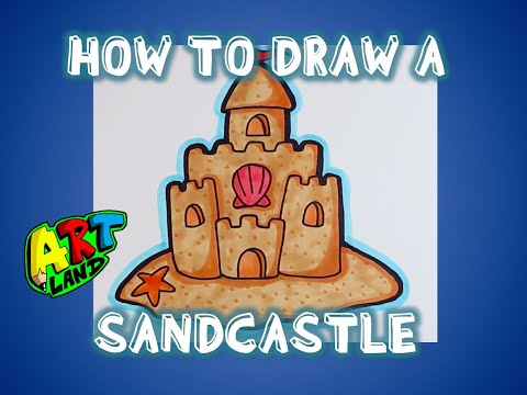 How To Draw A Sandcastle Step by Step – I'm Youtuber – Follow my videos ...