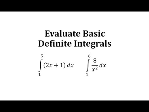 Evaluate Basic Definite Integrals (Linear / Neg Exponent) | Math Help from Arithmetic through ...