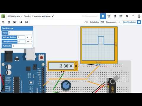 123D Circuits – Arduino and Servo (code explained) | sindofdez