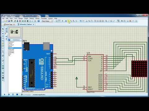 Led martrix 8×8 simulation in proteus – IoT Geek