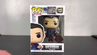 Unboxing Superman | DC Justice League | Funko Pop | Exclusive | Henry Cavill no. 1123