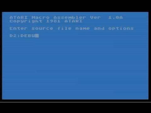 Atari Macro Assembler, Beispiel Sitzung | RetroZock