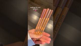 these are too good! #makeupforever #lipliner #lipliners #lipswatches