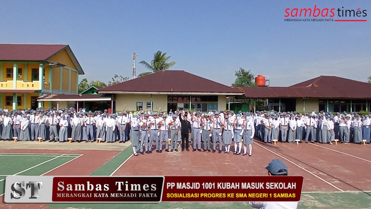 Misni Motivasi Semangat Pelajar Wujudkan Masjid 1001 Kubah - sambas times