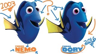 Finding Nemo Vs. Finding Dory Characters Then and Now