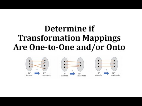 Determine if Transformation Mappings Are One-to-One and/or Onto | Math Help from Arithmetic ...