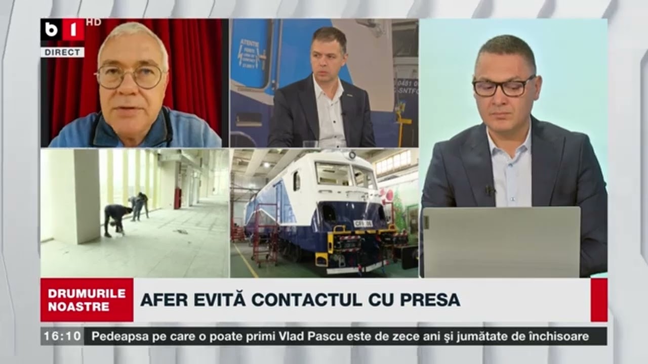 Emisiunea Drumurile Noastre B1 TV – Craiova, polul industriei feroviare – CFR Călători miroase a ...