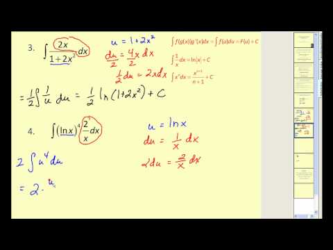 Integration Using Substitution – Part 1 of 2 | Math Help from Arithmetic through Calculus and beyond