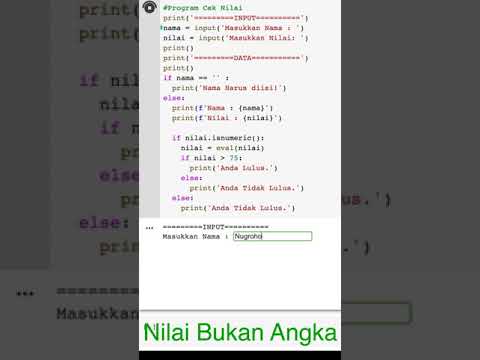 Evaluasi Input, Analisis dan Penyajian Data Sederhana di Python. Nugroho