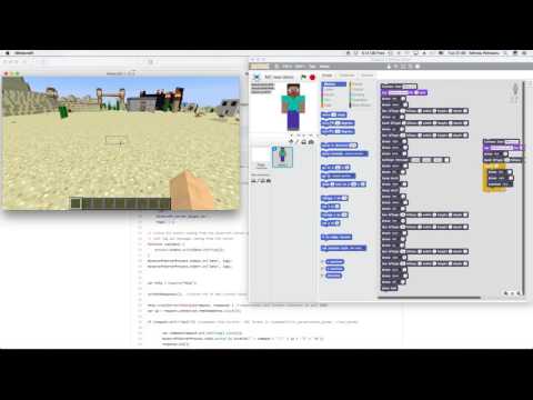 Using Scratch with Minecraft & Scriptcraft – step by step instructions – kids love to code