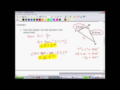2.6 – Applying Trig Ratios | Math 421A