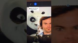 Jack Black as Po from Kung Fu Panda… this is one of my most viral videos ever ???? #mashup #funny