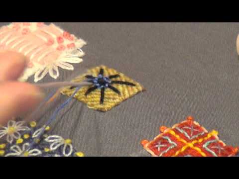 Whipped Woven Spider Web stitch Tutorial