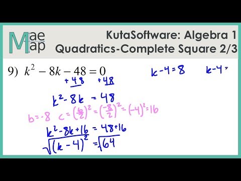 Solving Quadratics By Completing The Square Part 2 – Easy Peasy All-in ...