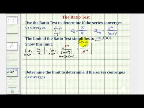 Ex 3: Infinite Series – The Ratio Test (Convergent) | Math Help from ...