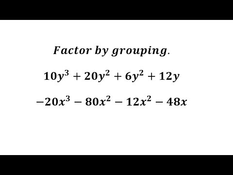 Factor by Grouping with GCF | Math Help from Arithmetic through ...