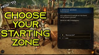 New World: How to CHOOSE your starting zone + Skip the Tutorials