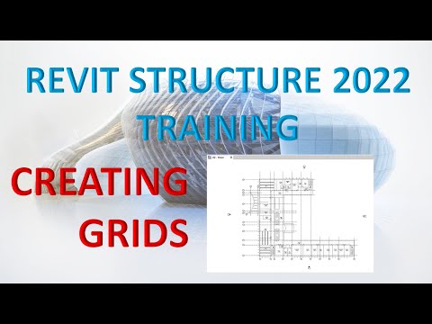 REVIT STRUCTURE 2022 LESSON 4: CREATE GRIDS | LEARNING WITH RICH