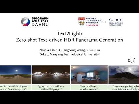 Text2Light: Zero-Shot Text-Driven HDR Panorama Generation – pIXELsHAM