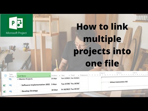 How to link multiple projects into one file. Microsoft Project | ITs Easy Training