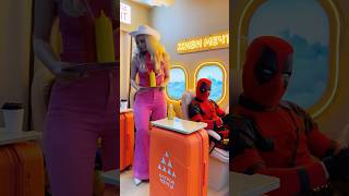 Barbie the flight attendant #barbie #barbiemovie #deadpool3 #wolverin #shorts